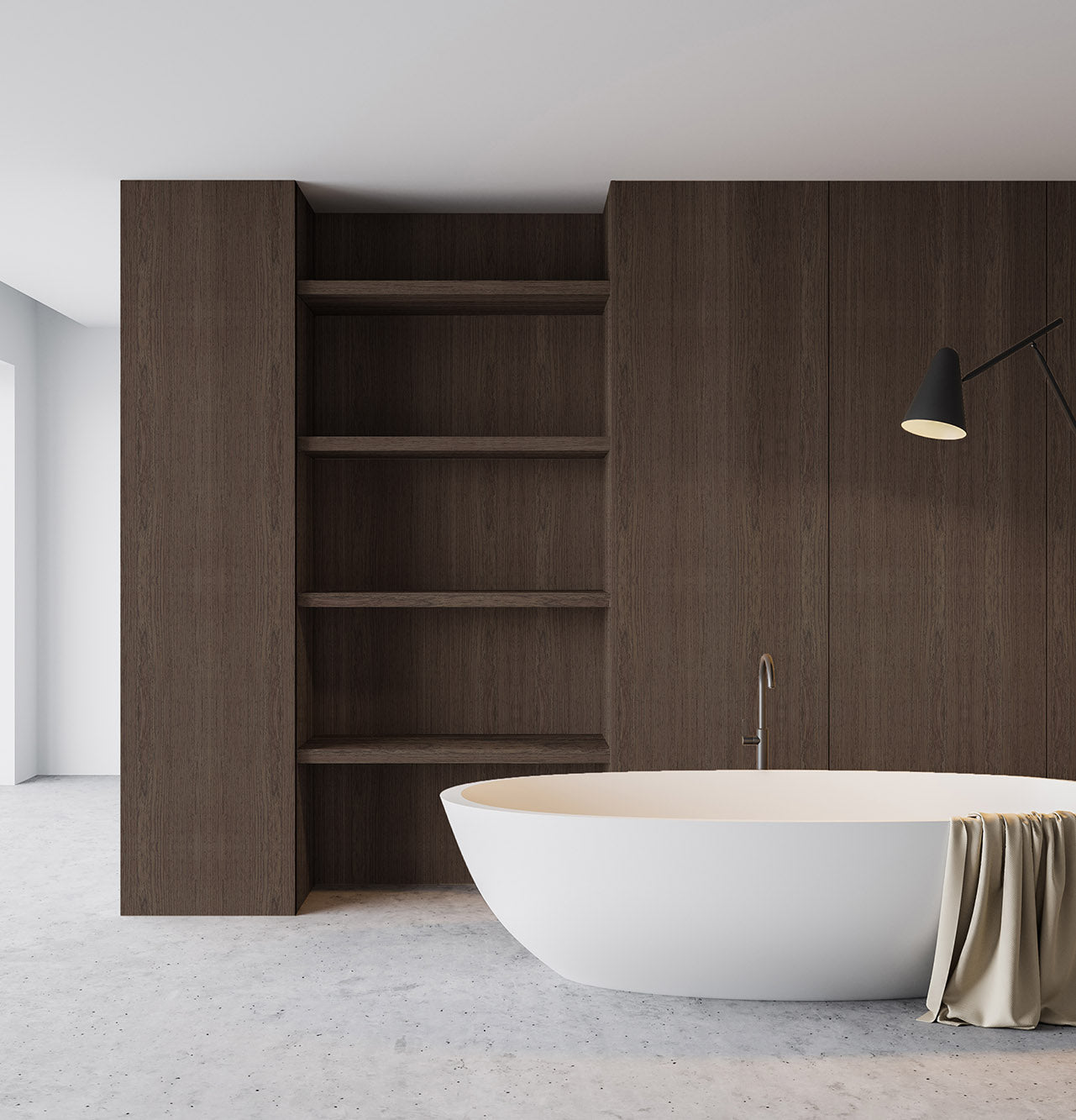 Intense Cocoa Reconstituted Veneer on HMR Moisture Resistant Particleb ...