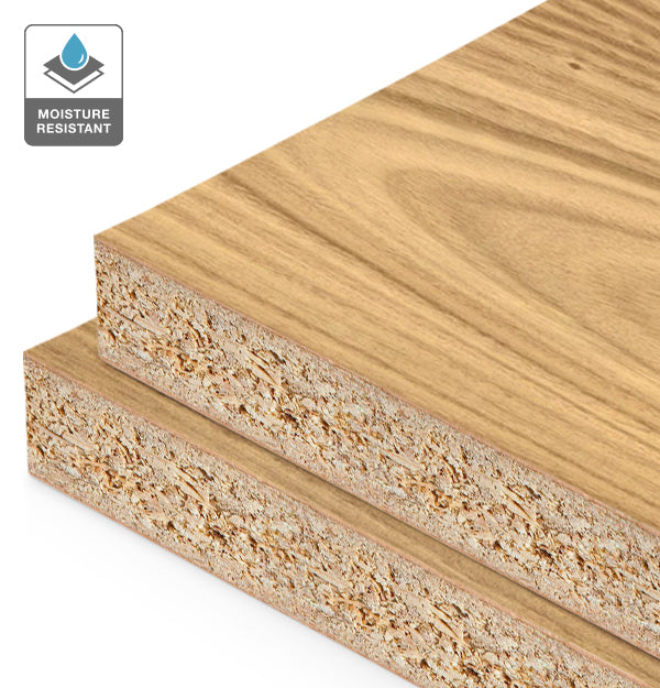 Plantation Oak Veneer Crown Cut on HMR Moisture Resistant Particleboar ...