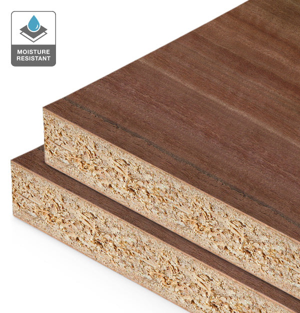 Red Gum Veneer Quarter Cut on HMR Particleboard – Bord Products