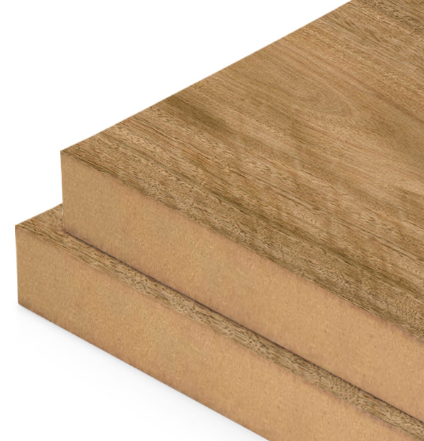 Spotted Gum Veneer Crown Cut on Moisture Resistant MDF – Bord Products