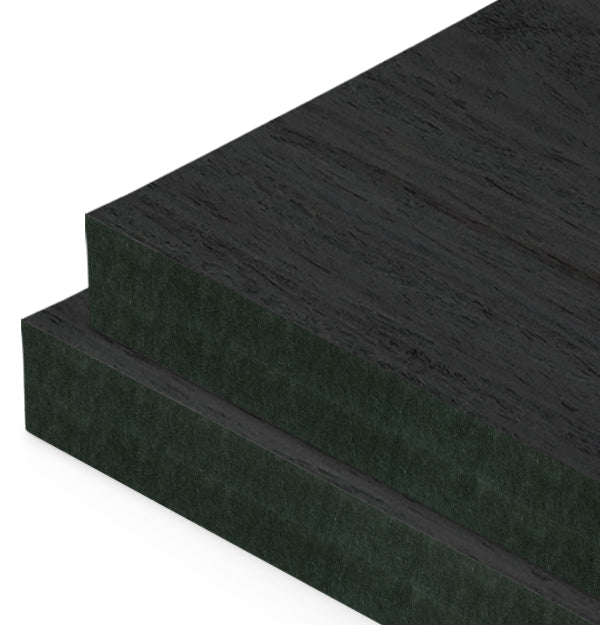 Black Gold Reconstituted Veneer on Black MDF – Bord Products