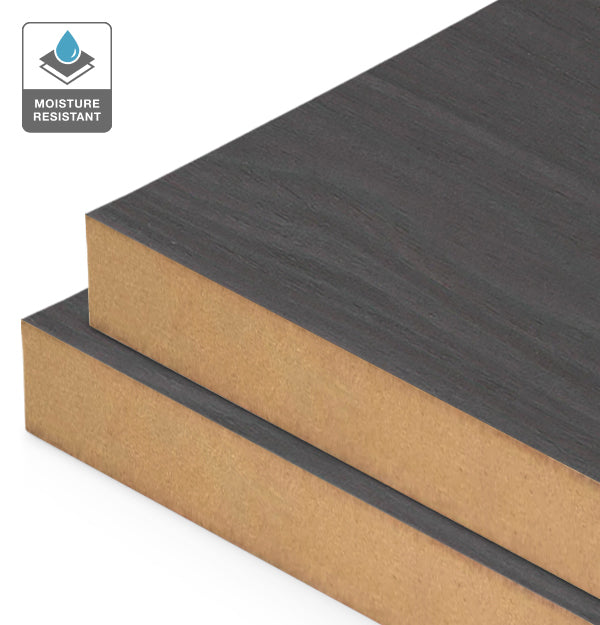 Ebon Reconstituted Veneer on Moisture Resistant MDF – Bord Products