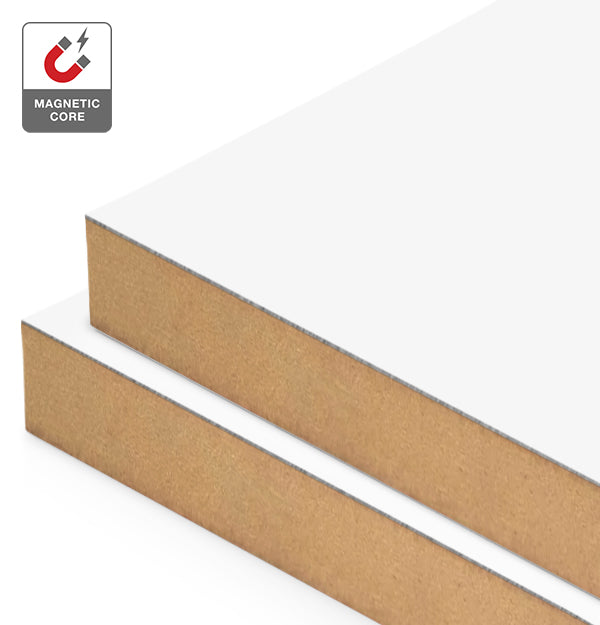 White Magnetic Laminate on MDF – Bord Products