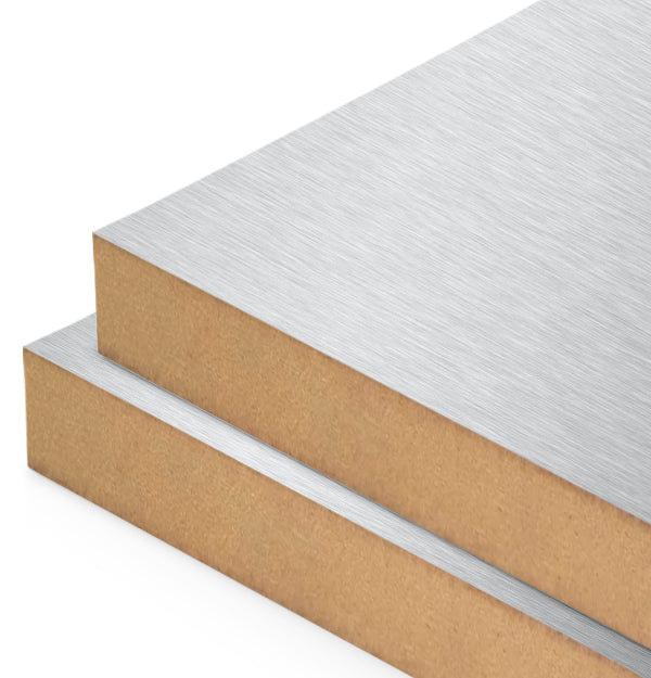 Brushed Aluminium Laminate on MDF – Bord Products