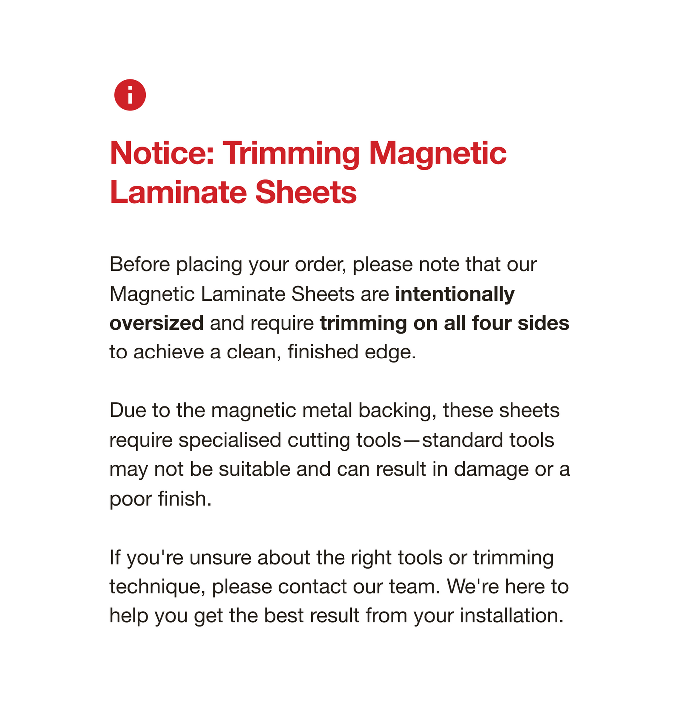 White Magnetic Laminate on MDF – Bord Products