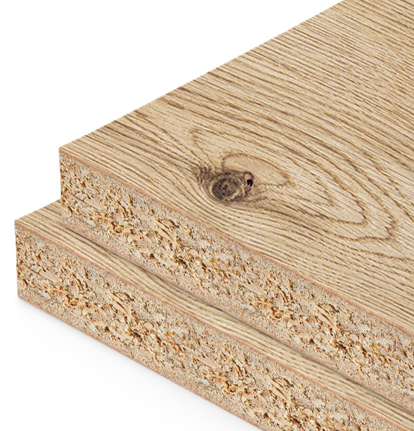 Rustic Oak Veneer Natural Grade on HMR Moisture Resistant Particleboar ...